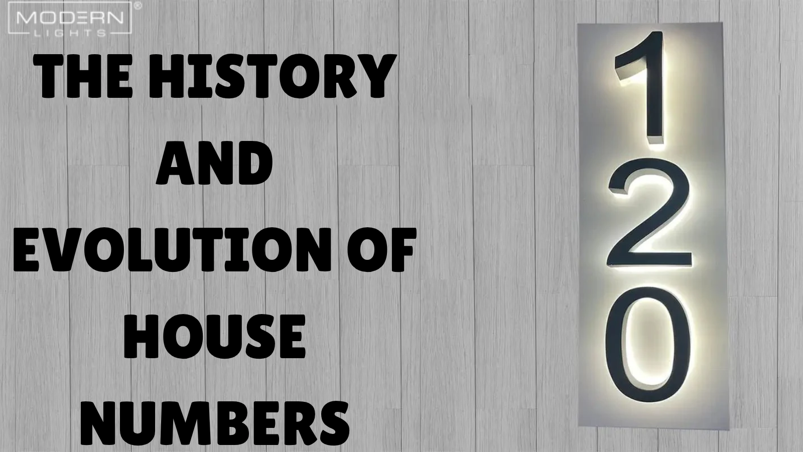 The History and Evolution of House Numbers – Modern Lights