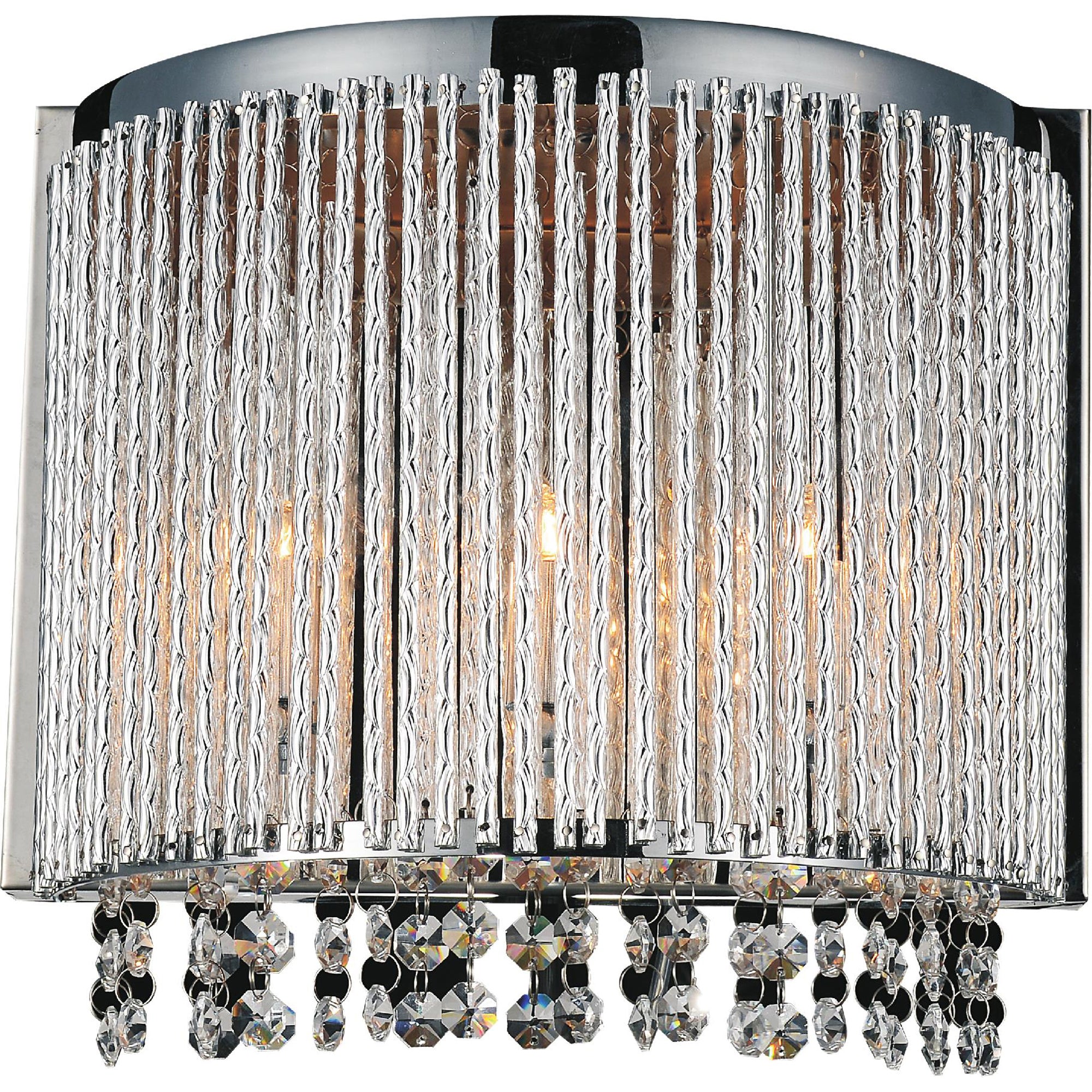 Claire 3 Light Chrome Wall Sconce Refined Interior Ambience Soft ...
